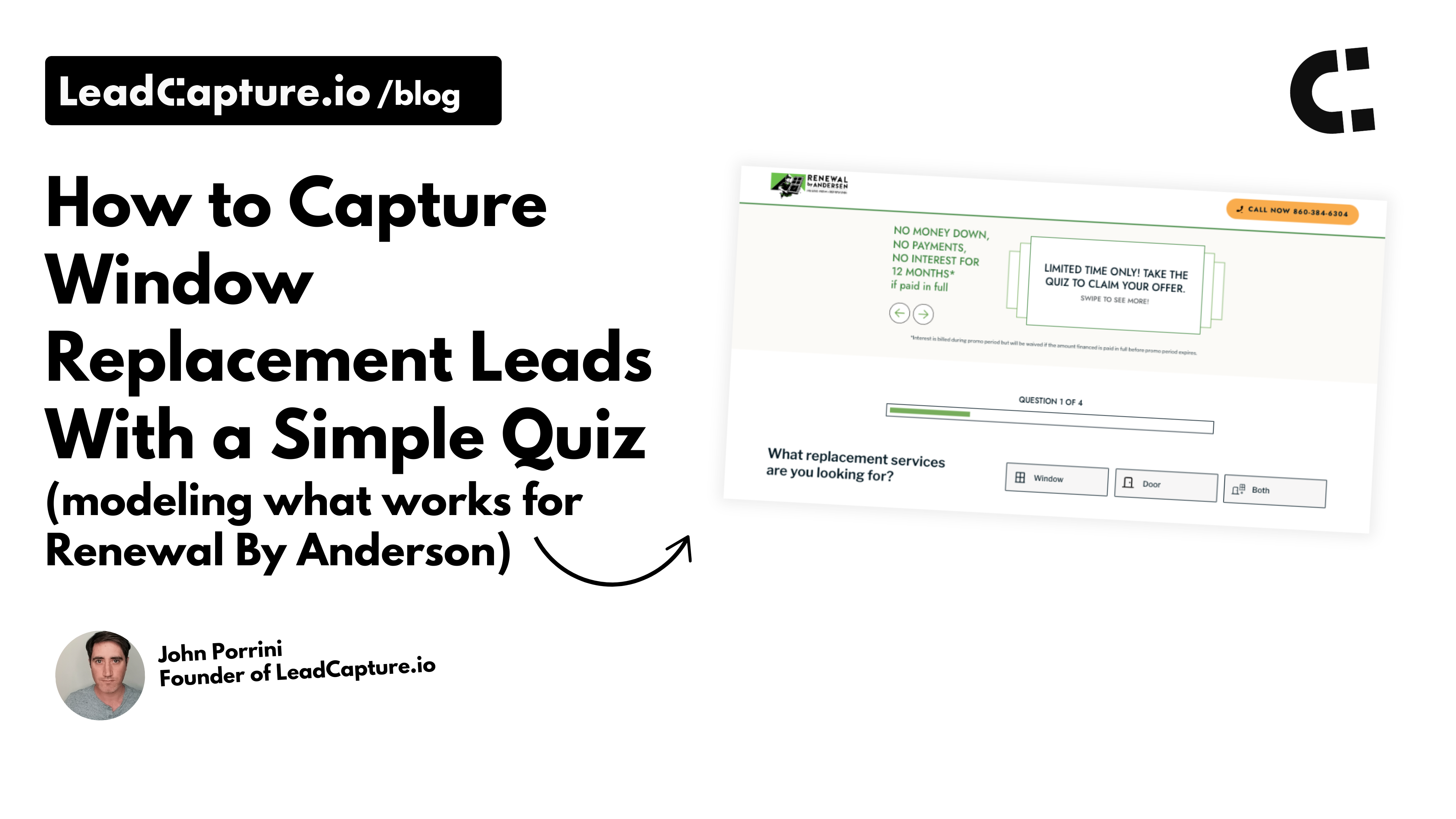 How to Capture Window Replacement Leads With a Simple Quiz (Modeling ...